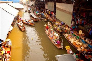les marchés flottants de Bangkok